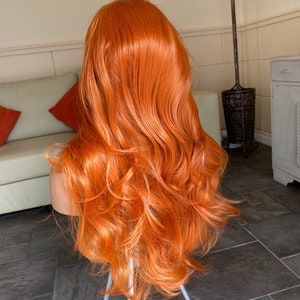 Fiona. Ginger Lace Front Wig. 26 Inch Long. Ginger Wig With Blonde ...