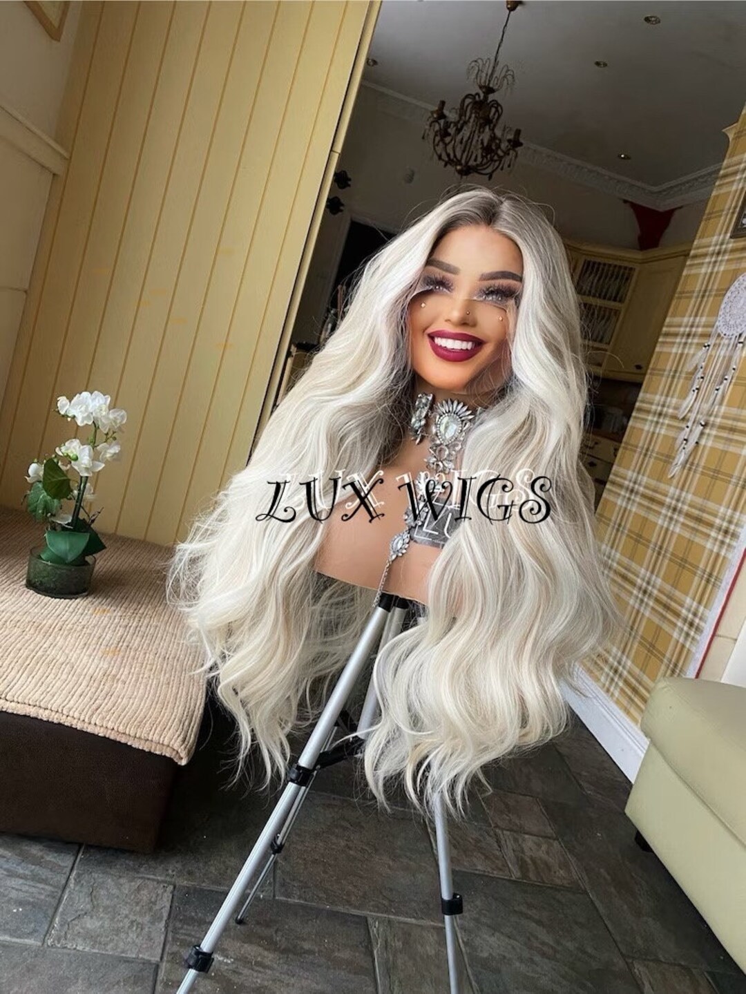 Libby. Blonde T-part Lace Front Wig. 28 Inches Long Lace Front Wig. Barbie Inspired - Etsy