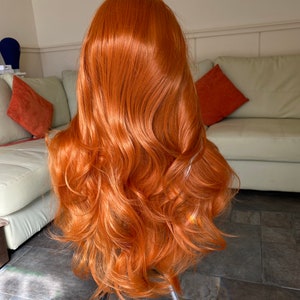 Fiona. Ginger Lace Front Wig. 26 Inch Long. Ginger Wig With Blonde ...