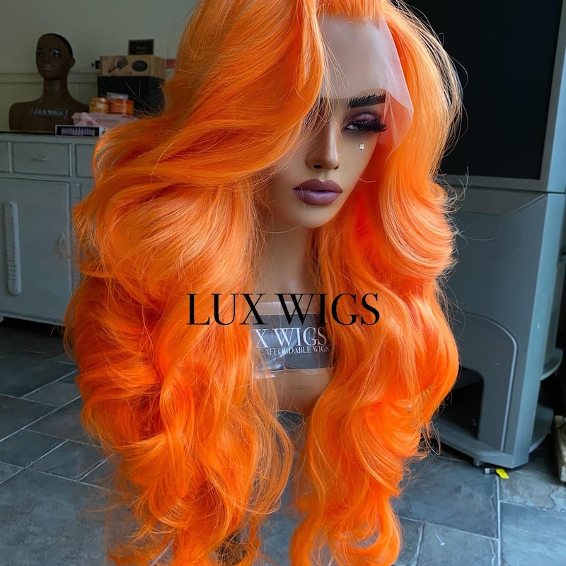 Orange Wig - Etsy