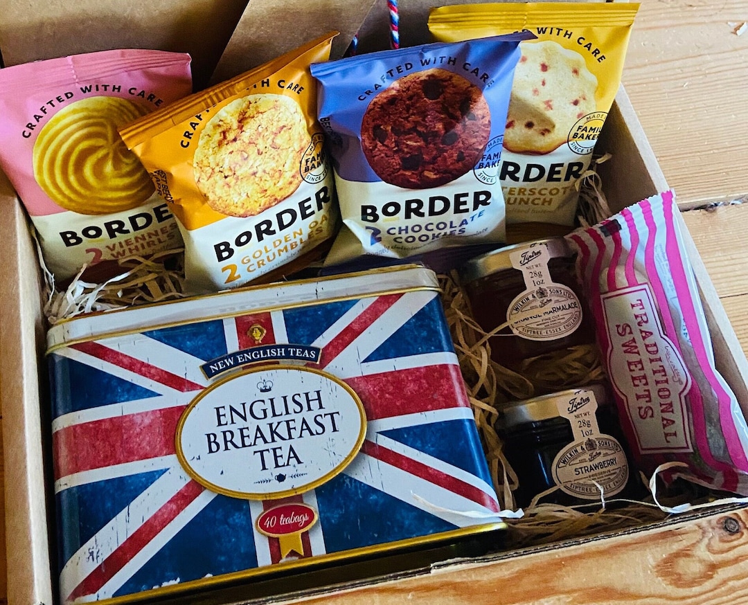 Union Jack British Mini Tea Hamper With Biscuits Jam - Etsy UK