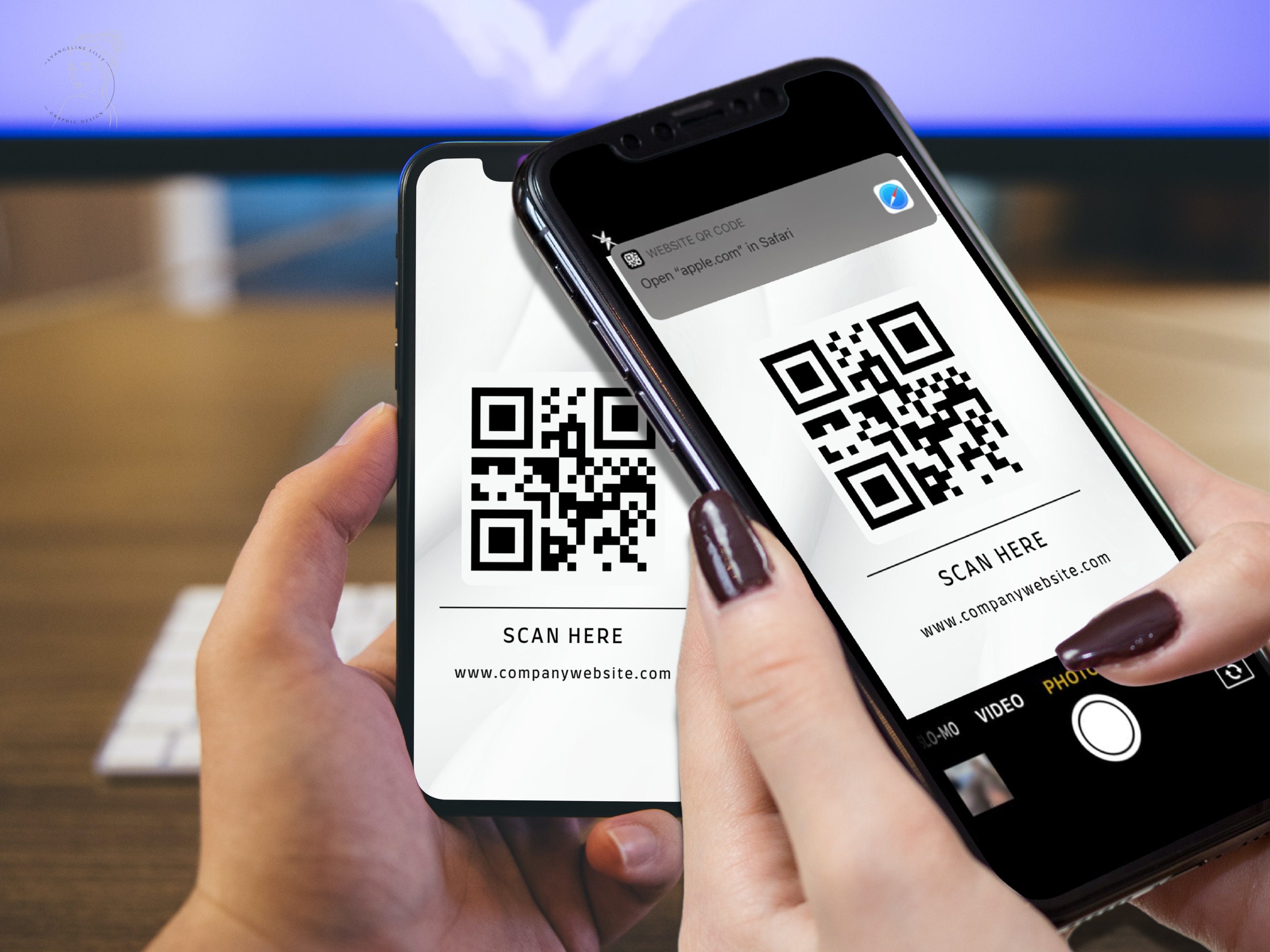 QR Code Business Card, Digital Business Card With QR Code, QR Code, E ...