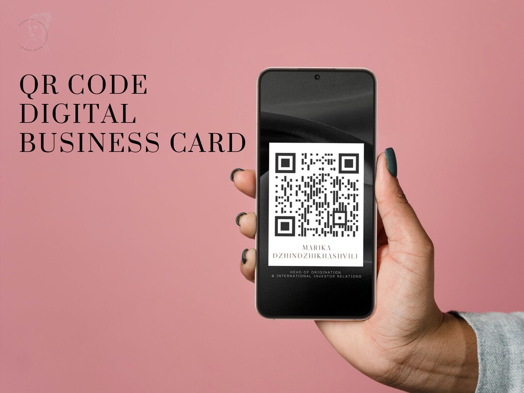 QR Code Business Card, Digital Business Card With QR Code, QR Code, E ...
