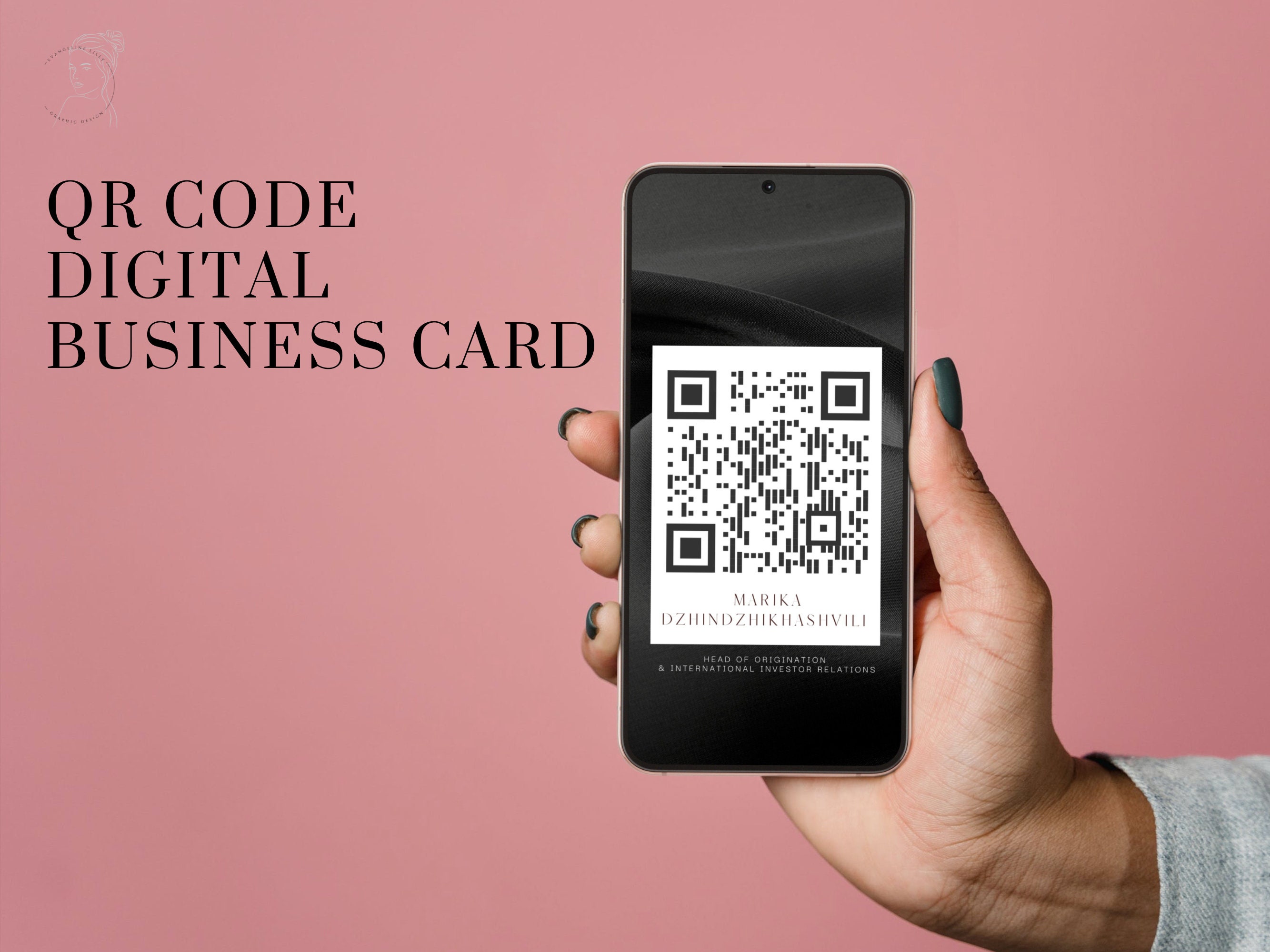QR Code Business Card, Digital Business Card With QR Code, QR Code, E ...