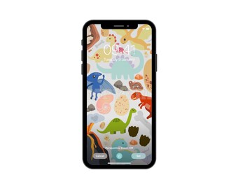 Dinosaur Lock Screen - Etsy