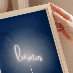 Lumos Spell Print, Magic Poster Hogwarts Potter School of Witchcraft ...