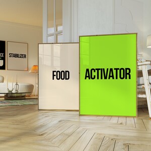 Set of 3 the Substance Poster, Activator Food Stabilizer Monstro ...