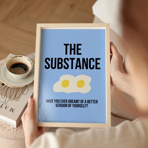The Substance Movie Poster, Egg Food Matrix Activator Girly Apartment ...