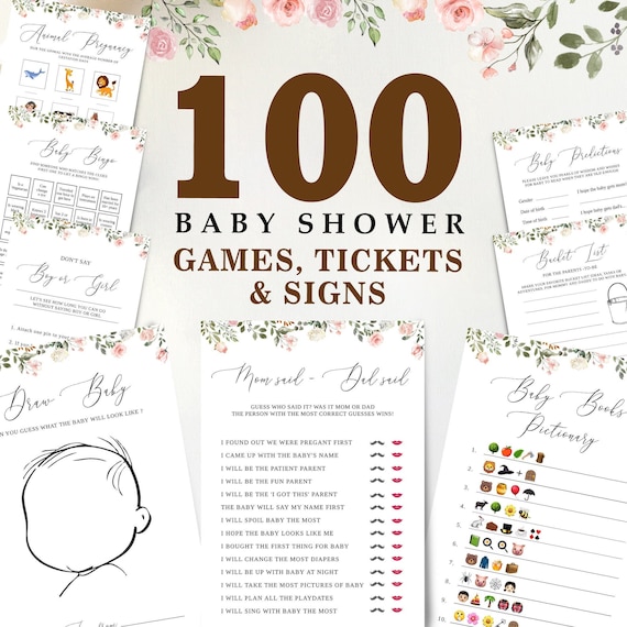 100 Editable BABY Shower Templates Printable BABY Shower - Etsy Australia