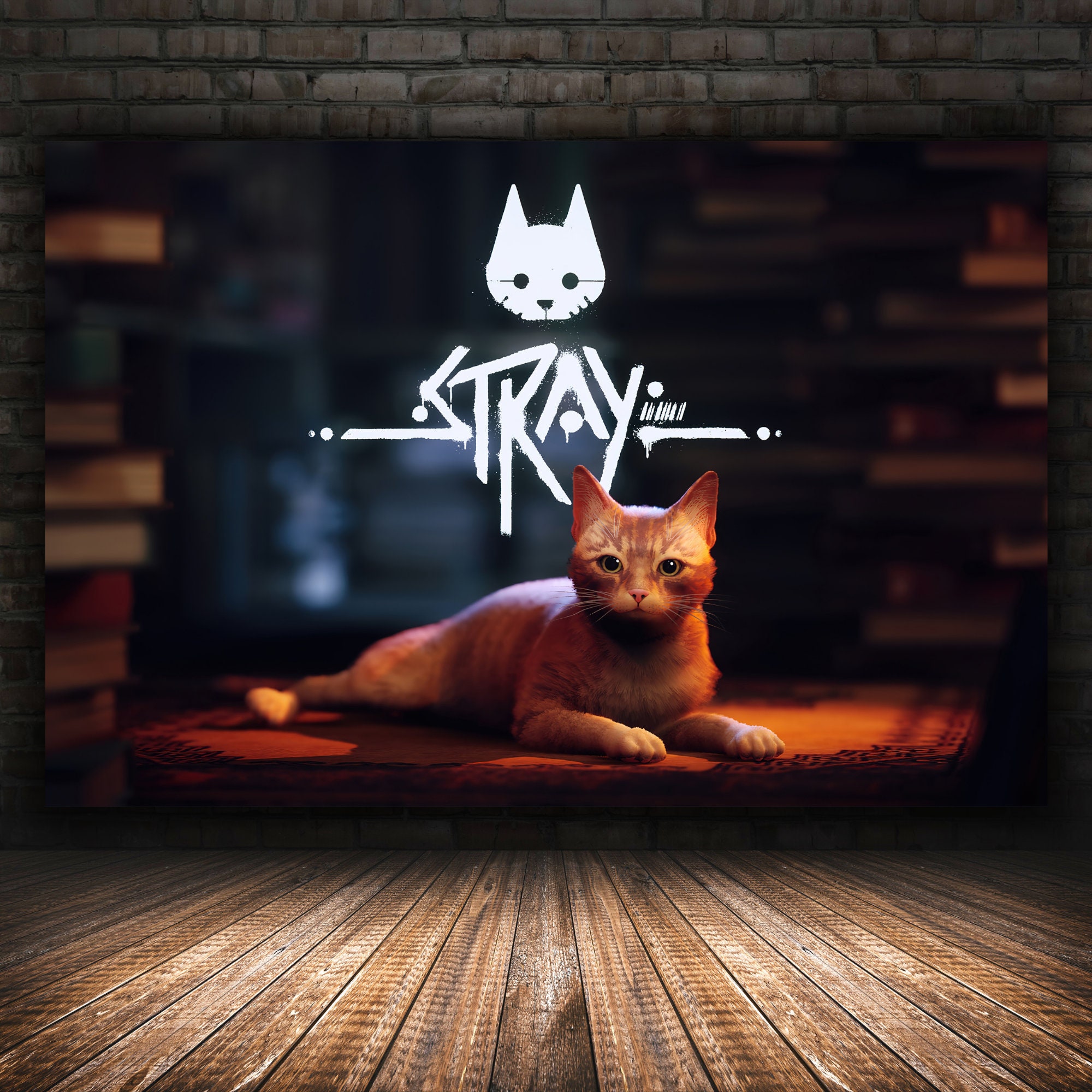 Stray Poster Wall Art Canvas Print Game Poster Gift Home - Etsy