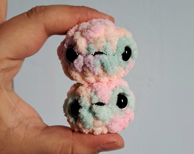 Cute Blobs Amigurumi Stess Ball Fidget Tiny Small Plush Plushie Soft ...