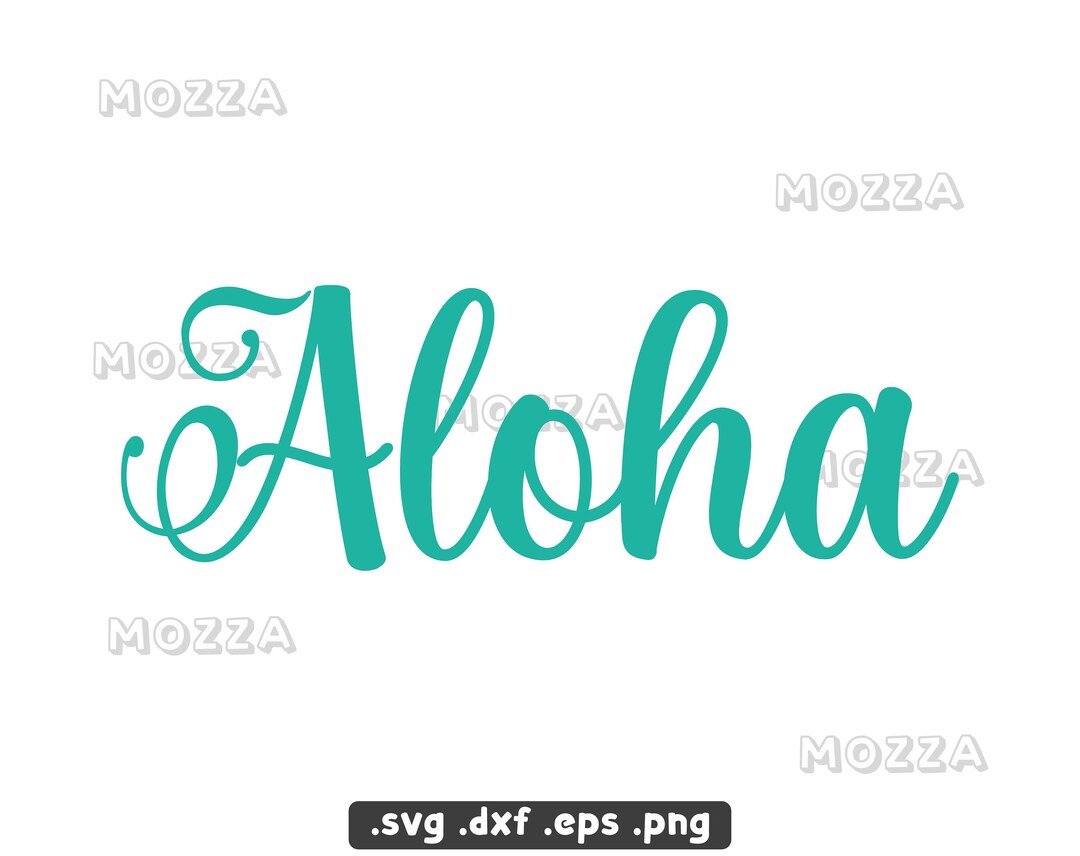 Aloha Svg Aloha Clip Art Summer Svg Hawaiian Svg Beach - Etsy UK