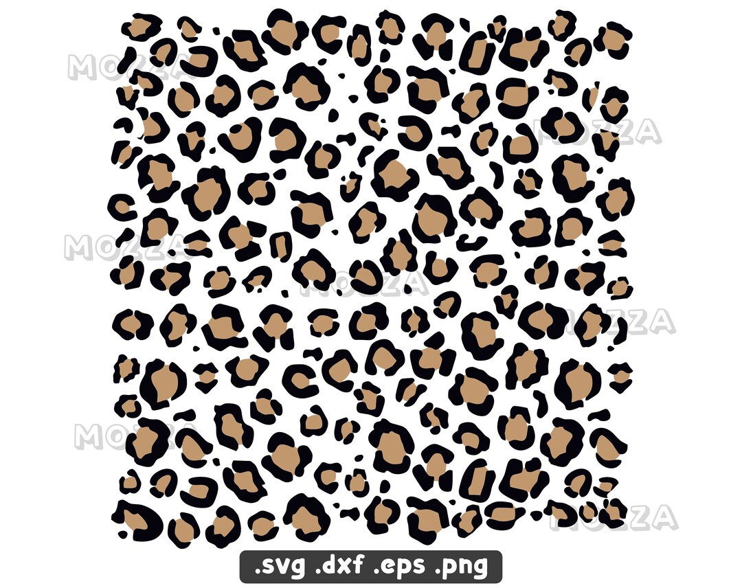 Leopard Print Svg Leopard Print Pattern Svg Repeating - Etsy