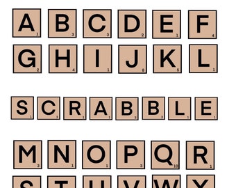 Letter Tiles SVG Bundle Tiles Svg Alphabet Font Svg DXF - Etsy Finland