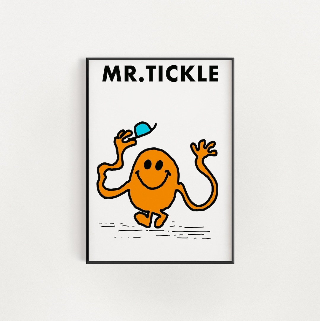 Printable Mr Men Art mr Tickle Instant Download Mr - Etsy Australia