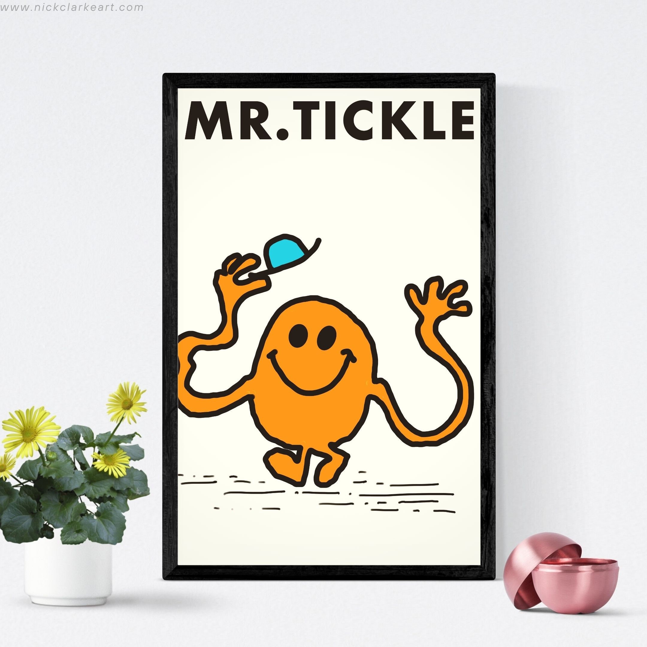 Printable Mr Men Art mr Tickle Instant Download Mr - Etsy Australia