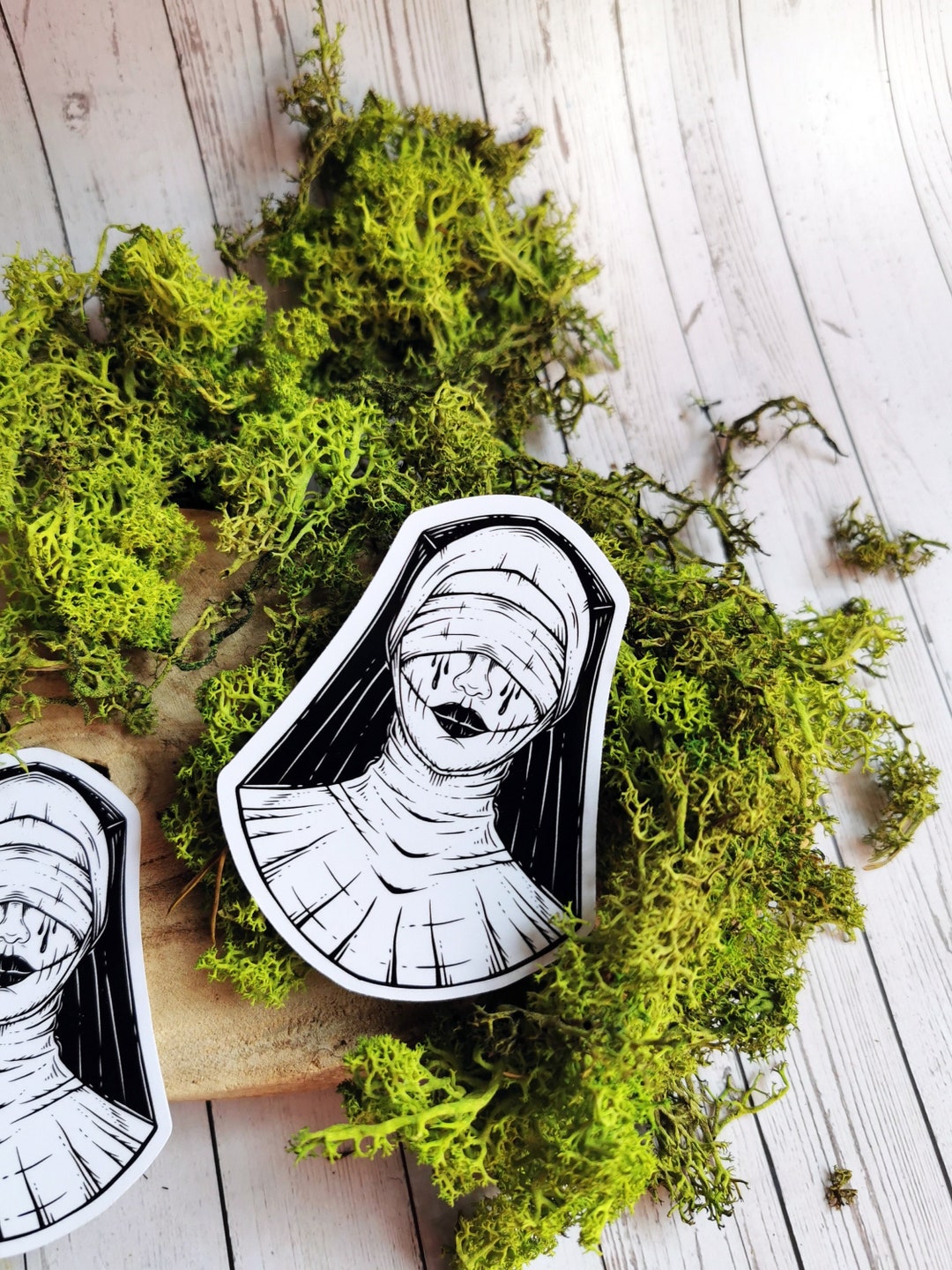 Stickers Decals creepy Nun Pastel Goth Gothic - Etsy