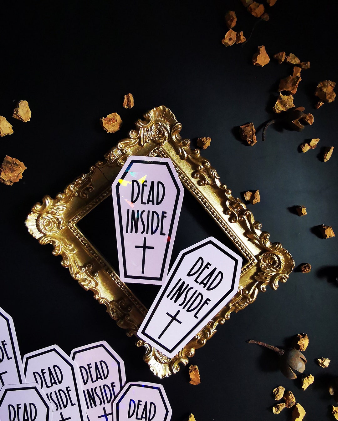 Stickers Decals coffin Dead Inside Emo Gothic - Etsy