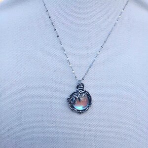 Mirror of the Elves Pendant Gem Charm Necklace Gift for Book Lover ...