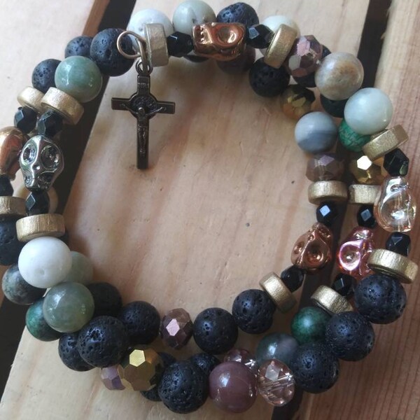 Handmade Wrist Rosary Men - Etsy