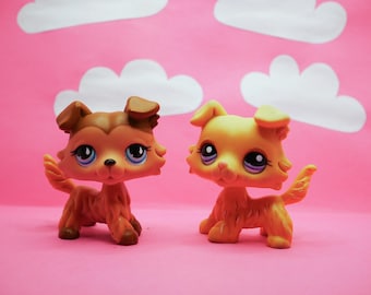 Littlest Pet Shop LPS Yellow Border Collie RARE #1194 - Etsy
