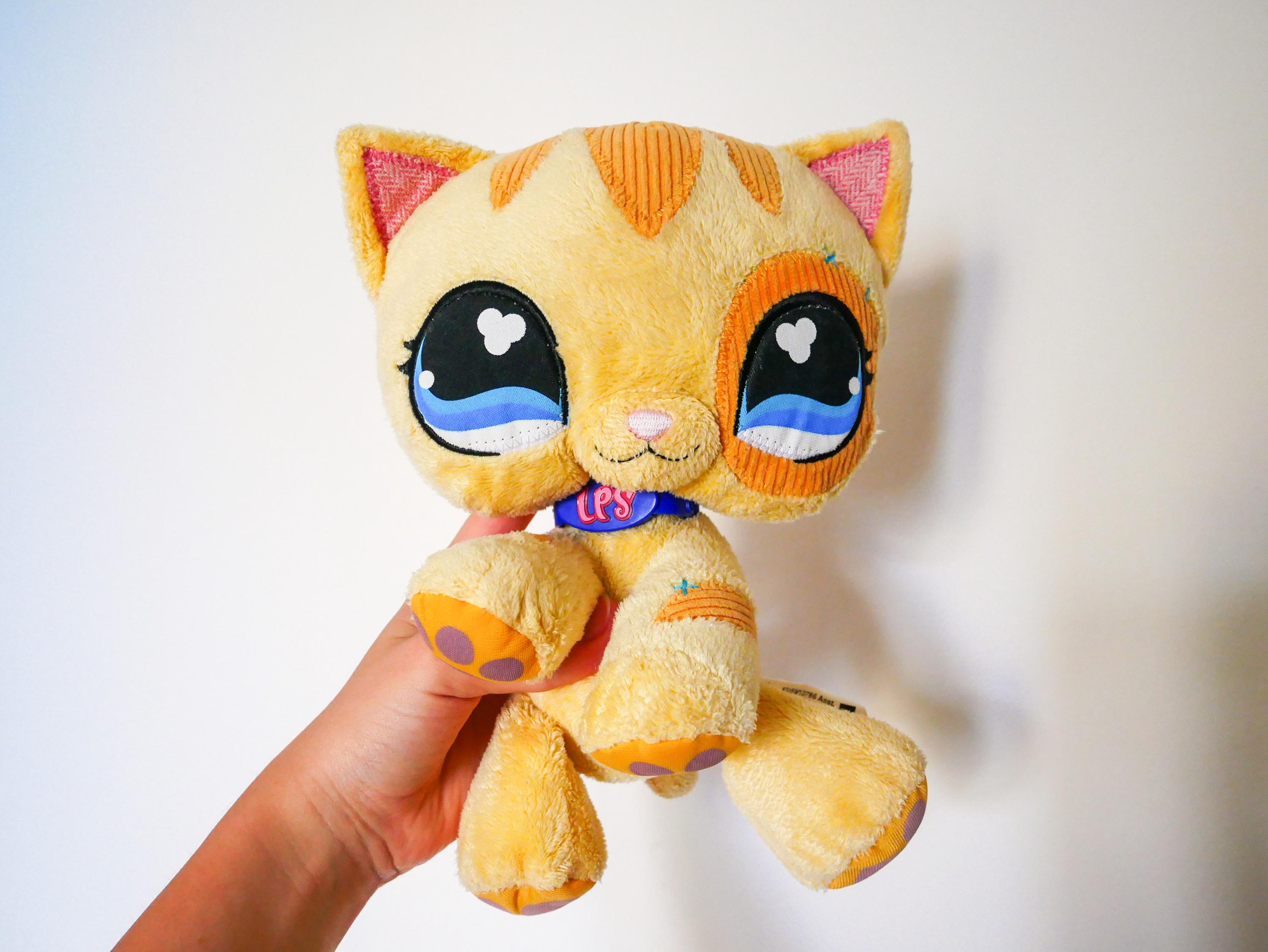 Littlest Pet Shop VERY RARE Yellow Cat Plush Europe Exclusive LPS ...