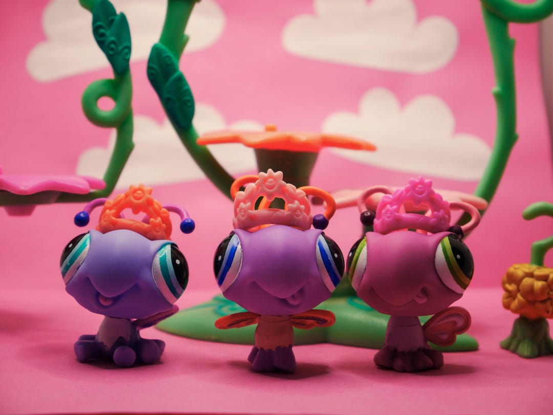 Littlest Pet Shop Butterfly Triplets Petriplets # 1557 # 1558 # 1559 ...