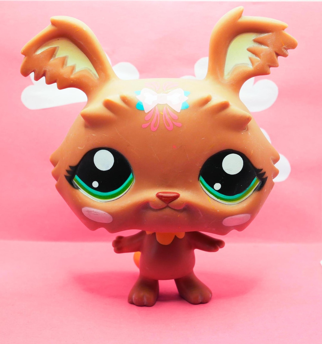 Littlest Pet Shop LPSO Com Design Pet Jumbo Big Rare Dog Yorkshire ...