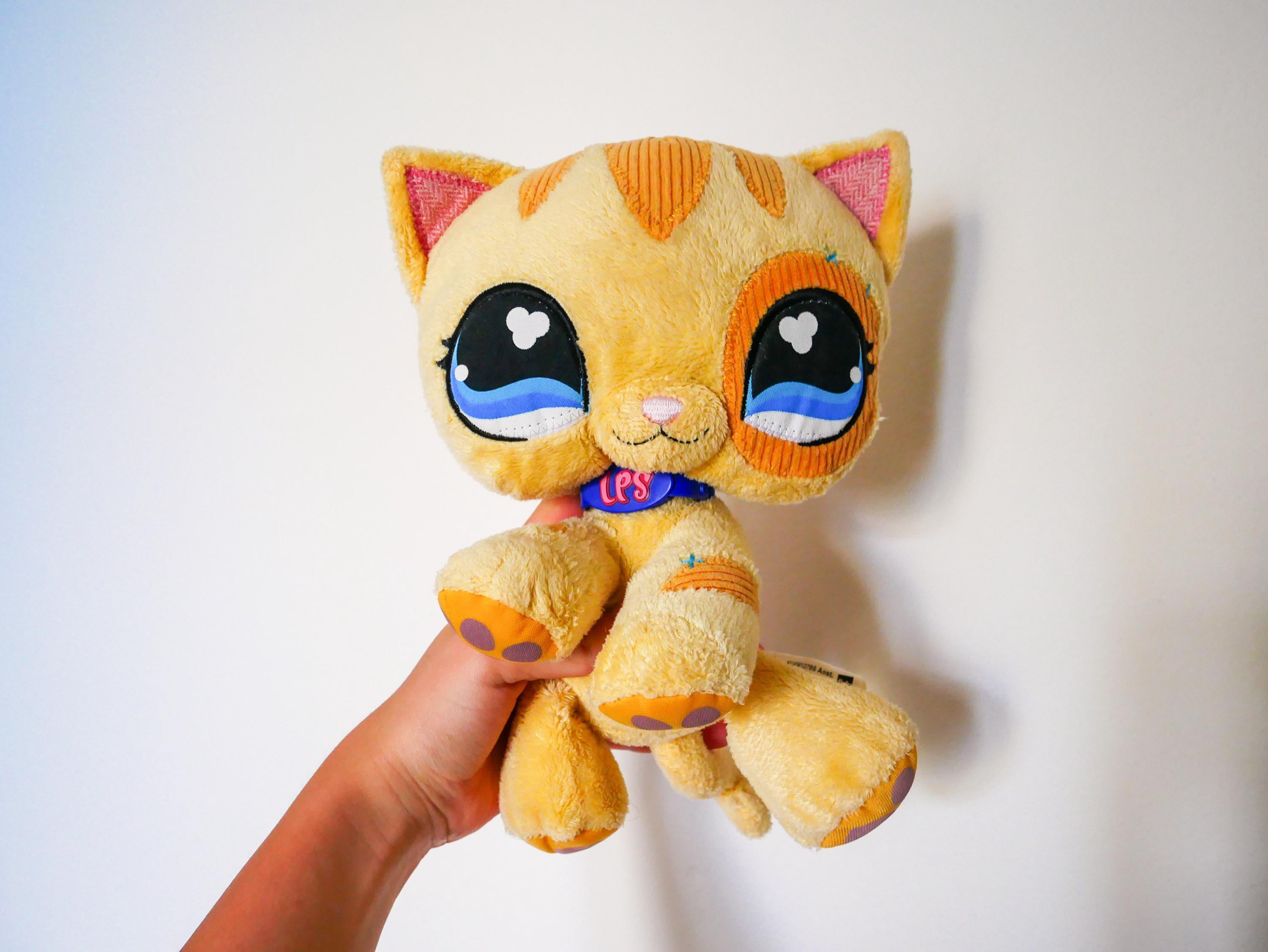 Littlest Pet Shop VERY RARE Yellow Cat Plush Europe Exclusive LPS ...