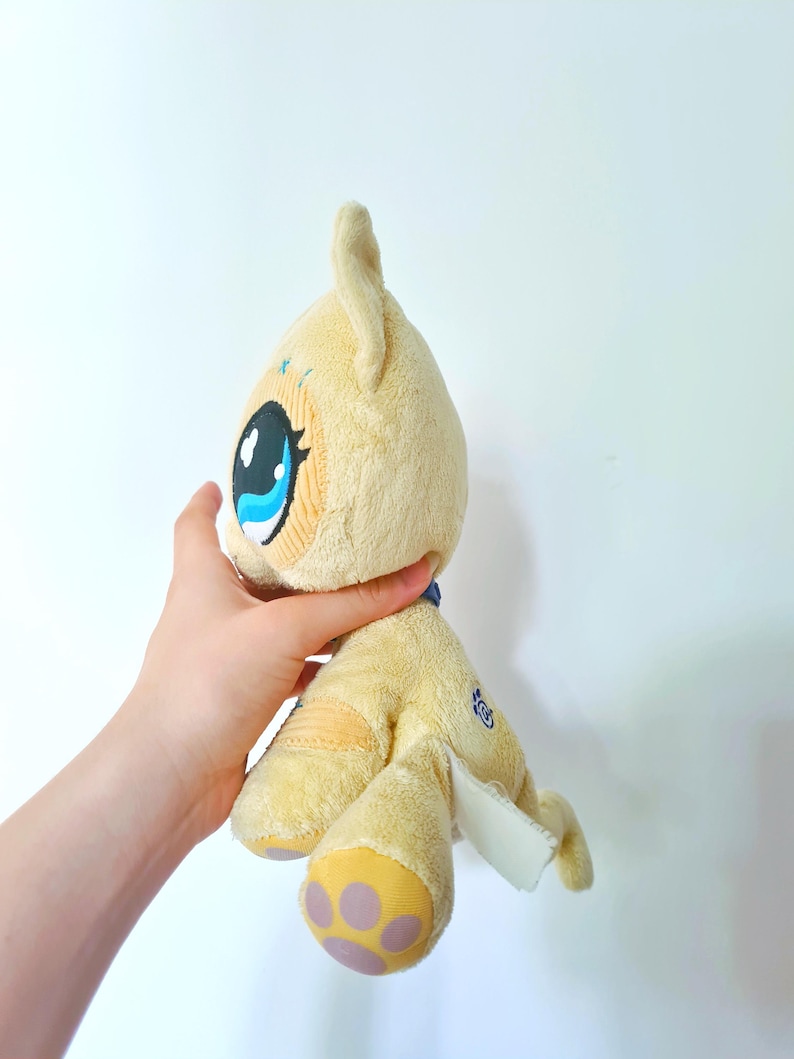 Littlest Pet Shop RARE Yellow Cat Plush Europe Exclusive LPS Plushie ...