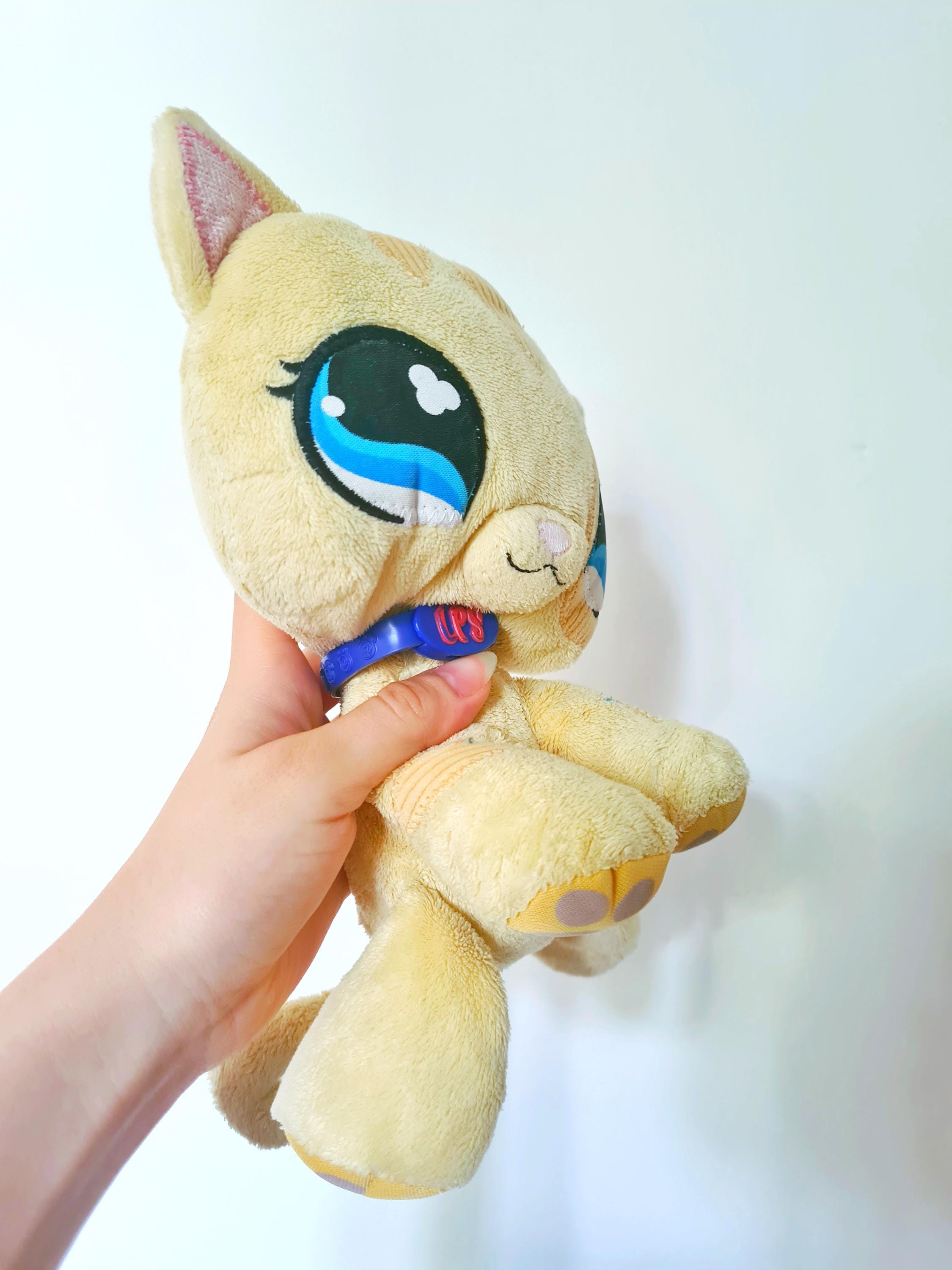 Littlest Pet Shop RARE Yellow Cat Plush Europe Exclusive LPS Plushie ...