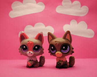 LPS Littlest Pet Shop Authentic Very Rare Wolf Cat #1953 / Vintage ...