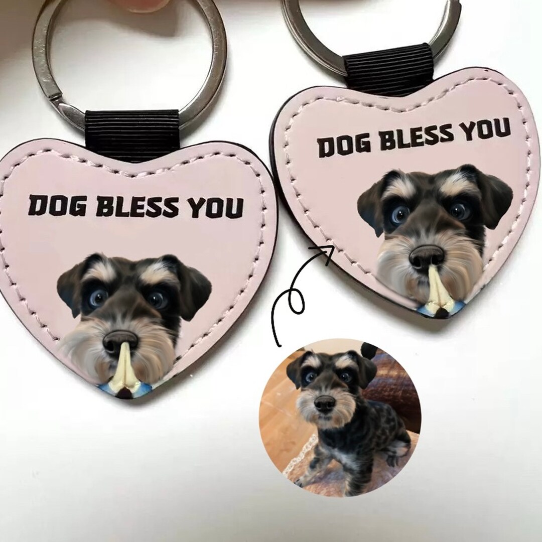 Custom Pet Keychain, Meme Keychain, Funny Pet Portrait Accessories, Pet ...