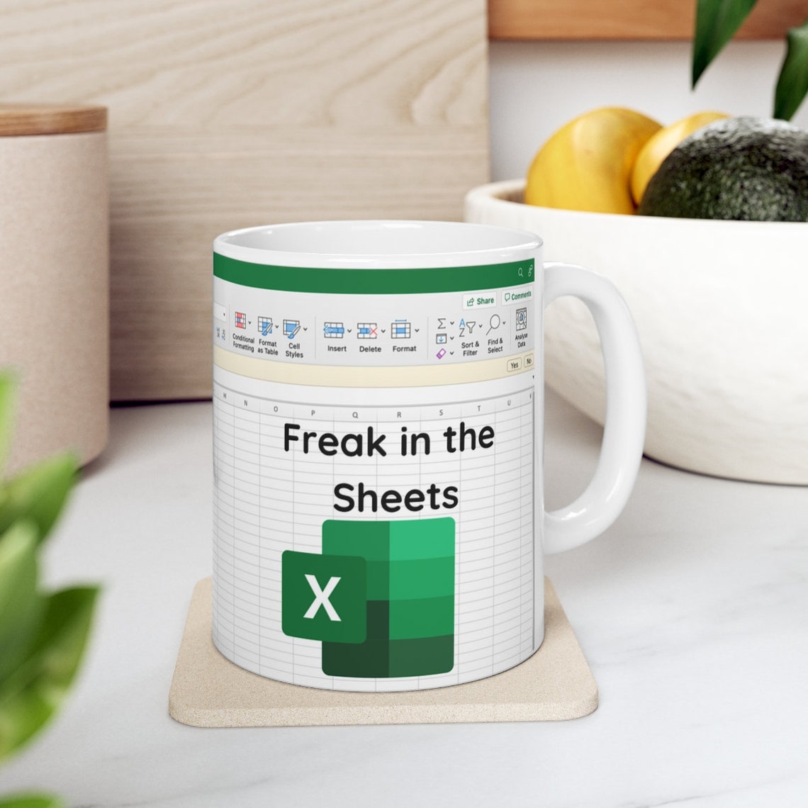 Freak in Sheets Excel Mug Excel Mug Funny Freak in the Sheets Excel Mug ...