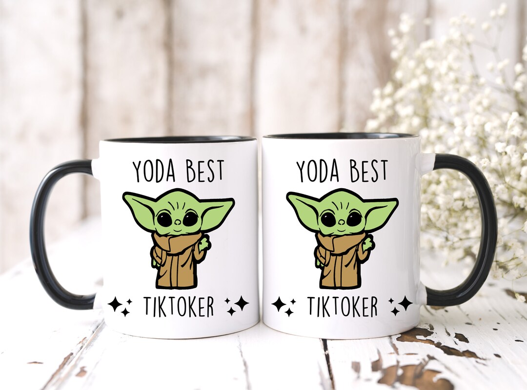 Yoda Best Tiktoker Mug Tik-toker Gift Mug Gift Birthday Thanksgiving ...