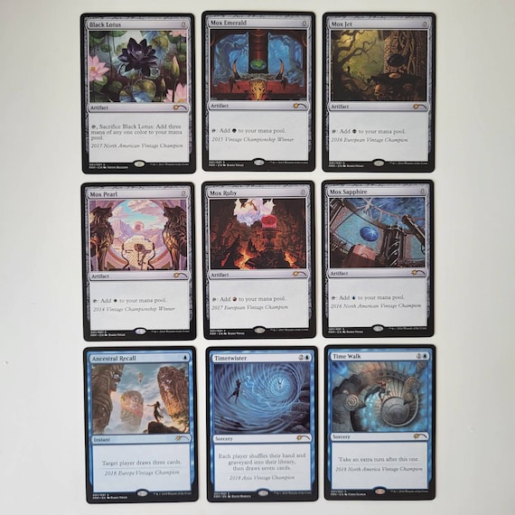 MTG P9 Power 9 Legacy Champion Set 9 Cards - Etsy