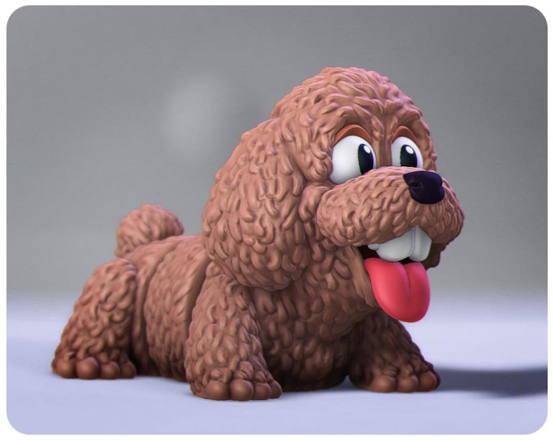 Happy Dogs Poodle 3d Printing STL Files - Etsy