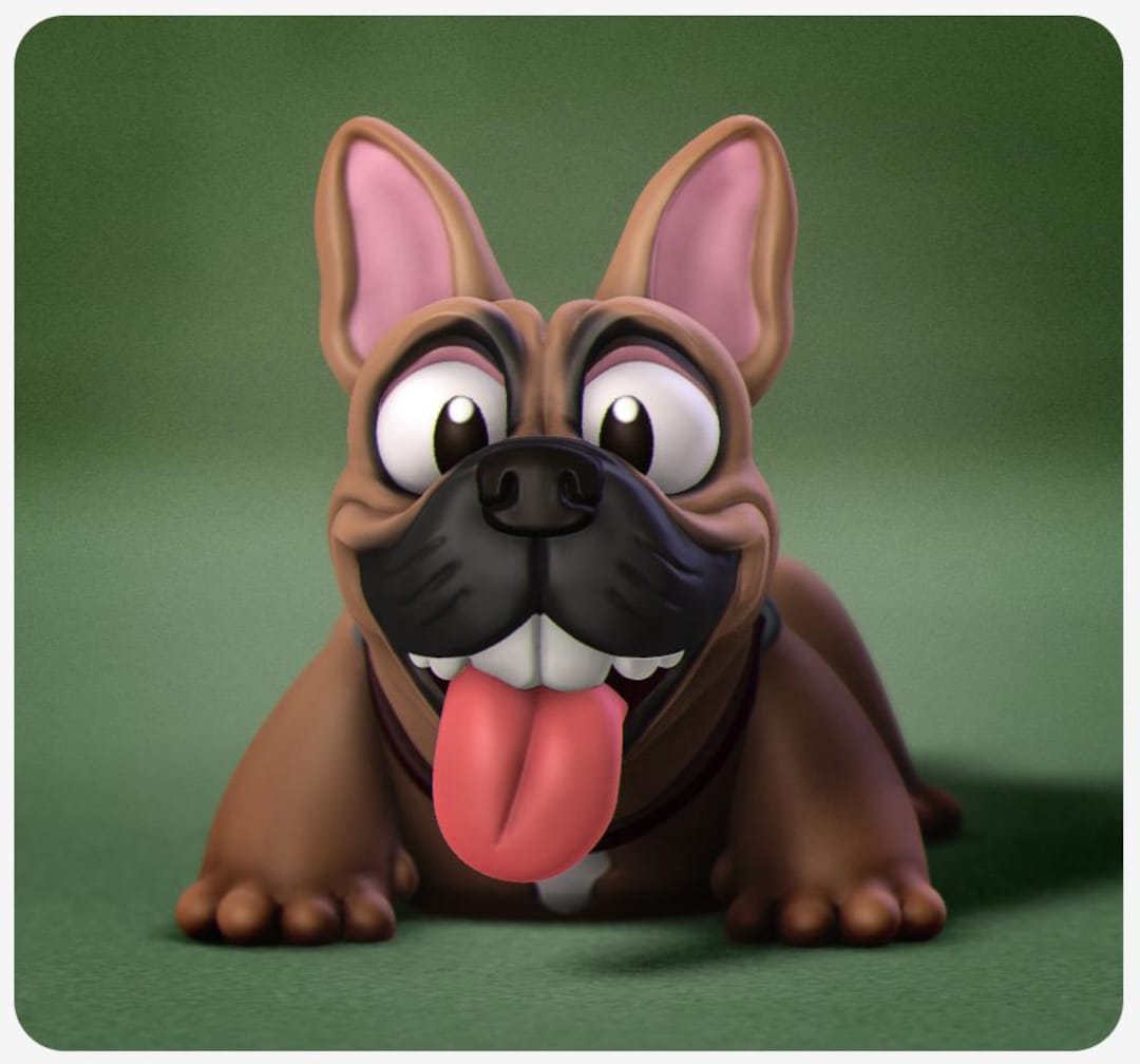 Happy Dogs Frenchie 3d Printing STL Files - Etsy