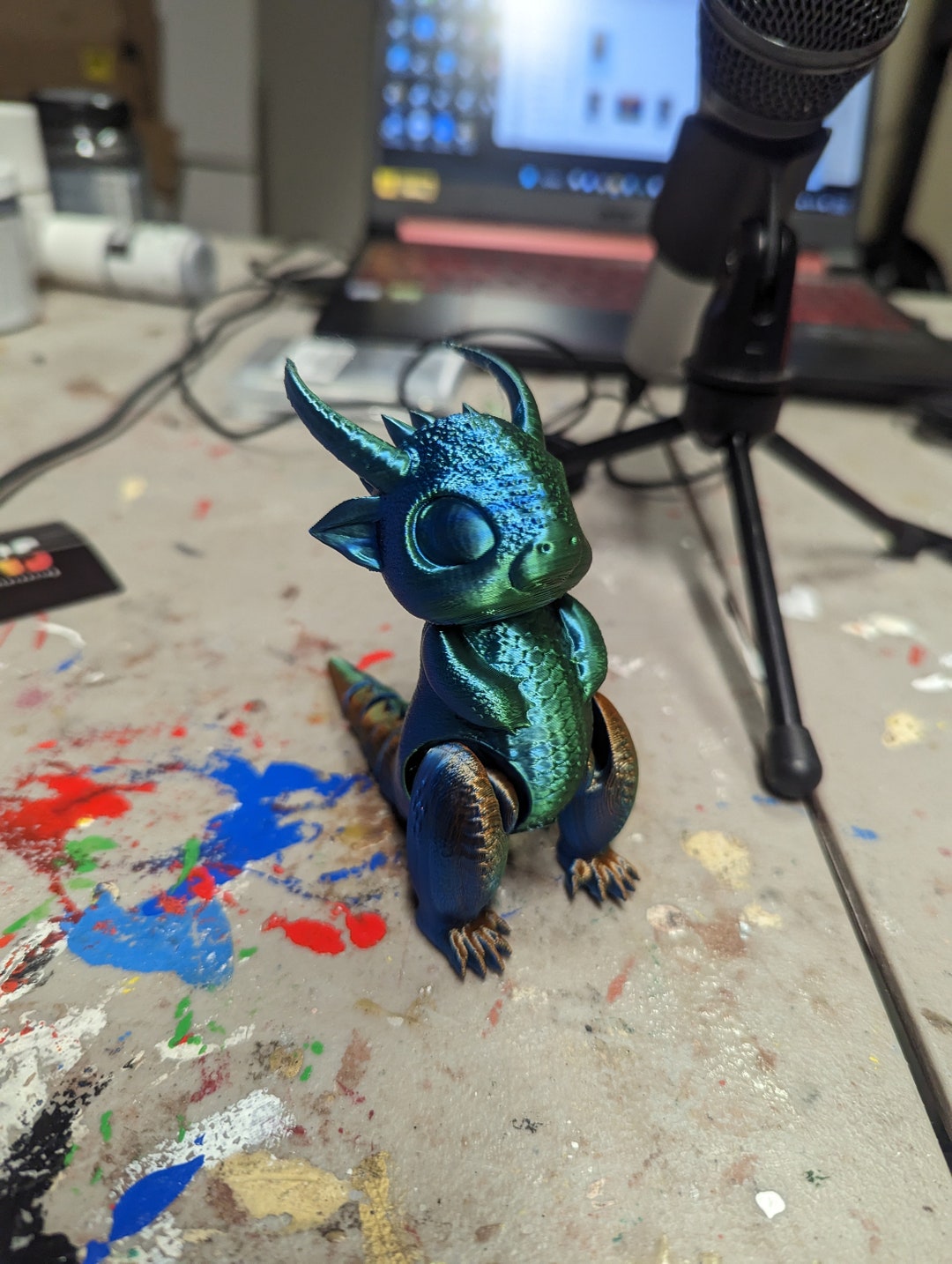 Baby Dragon Hank Flexi 3D Printing STL Files - Etsy