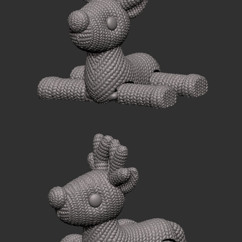3d Printed Reindeer Stl - Etsy