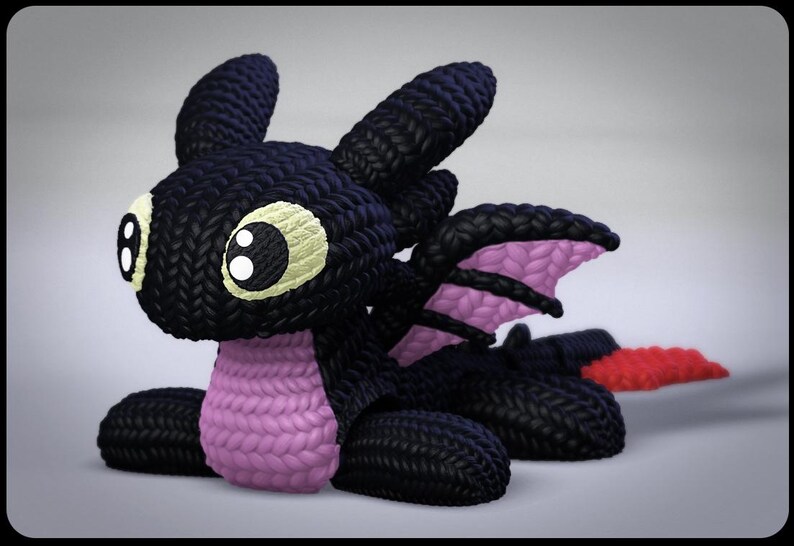 Crochet Toothless 3d Printing STL Files - Etsy