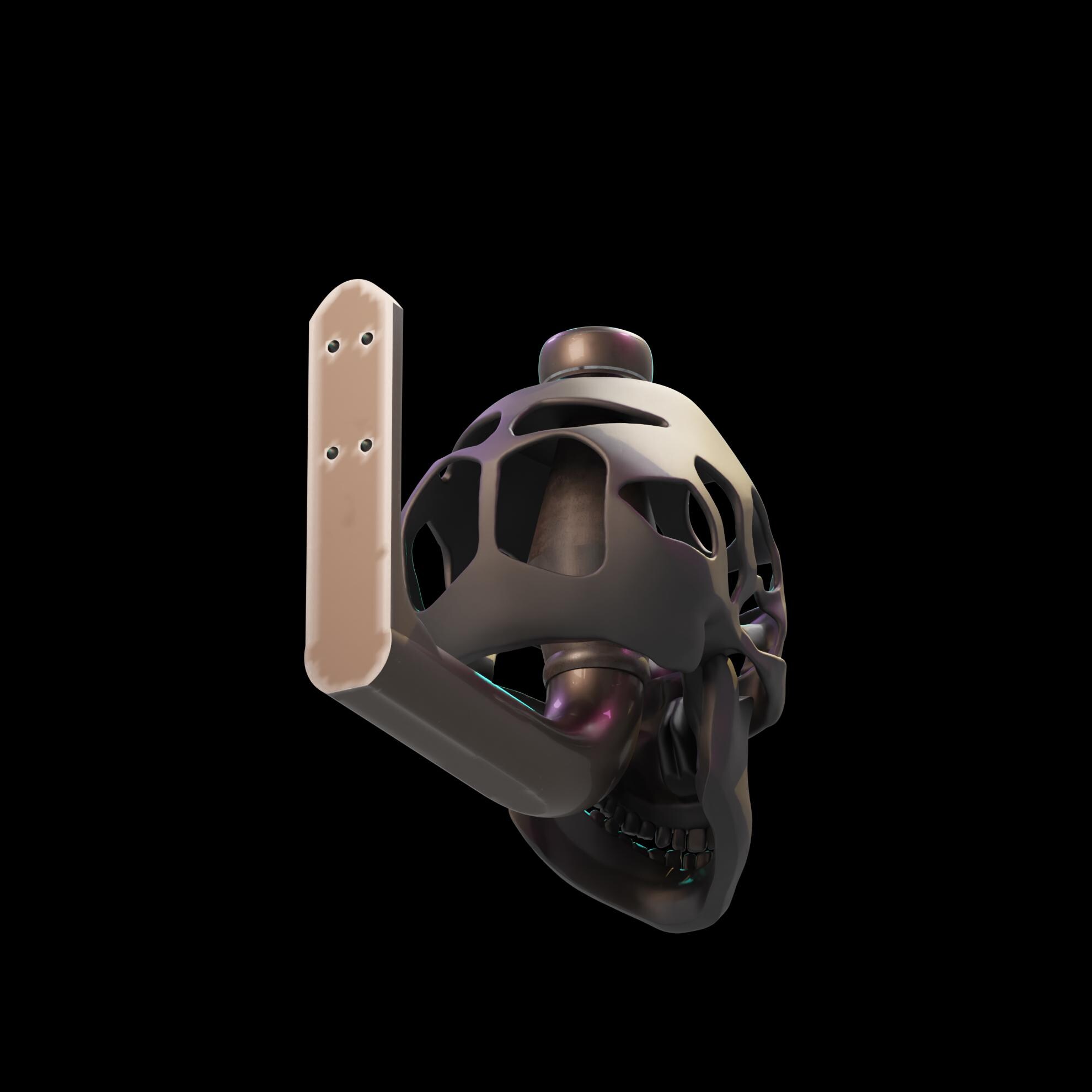 Skull Helmet Display Wall Version 3D Printing STL Files - Etsy