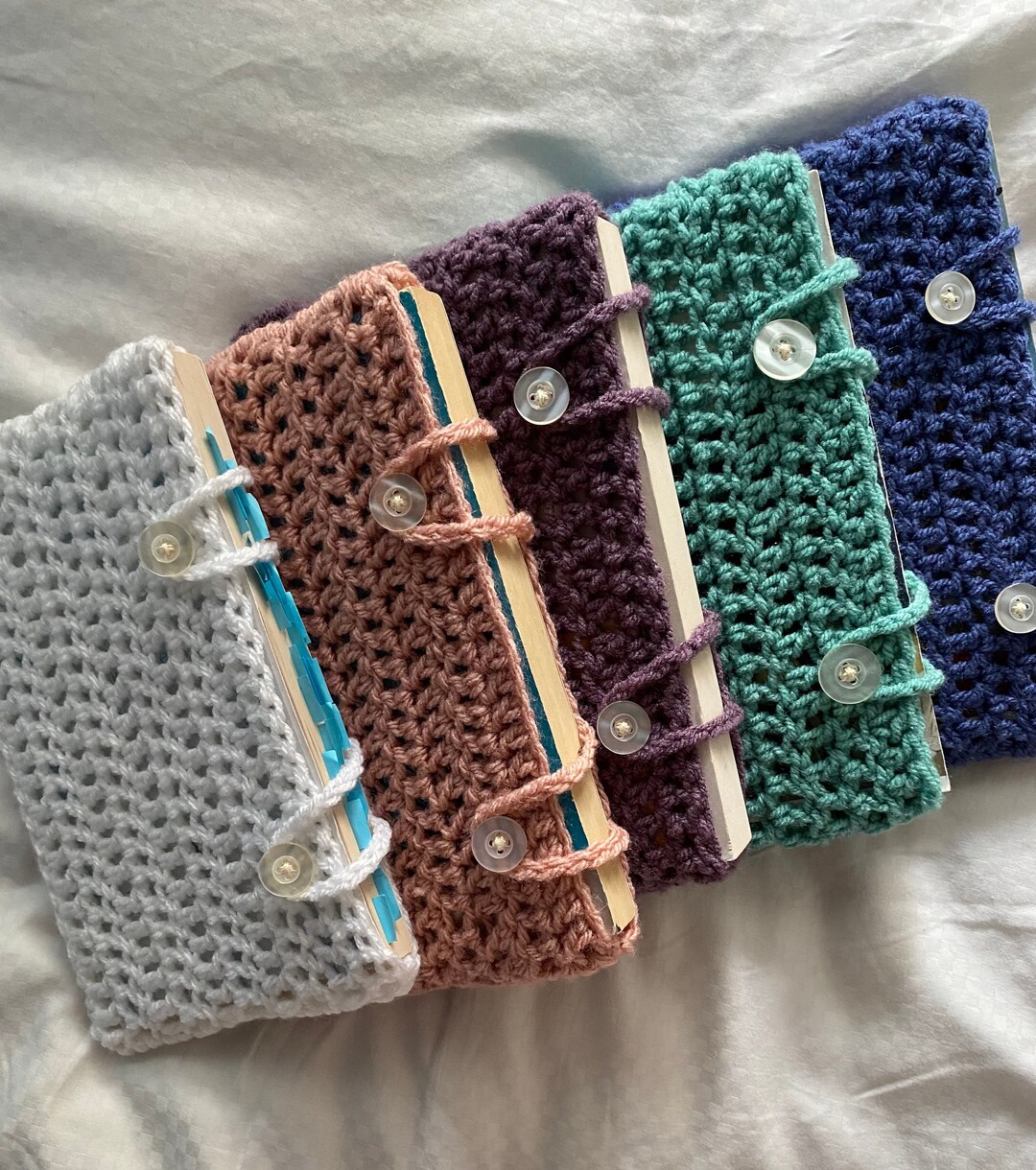 Crochet Book Sleeve Pattern, Digital Crochet Pattern, Cute Book Sleeve ...