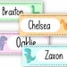 Dinosaur Student Desk Tags / Editable / Instant Download - Etsy