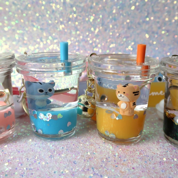 Liquid Keychain - Etsy