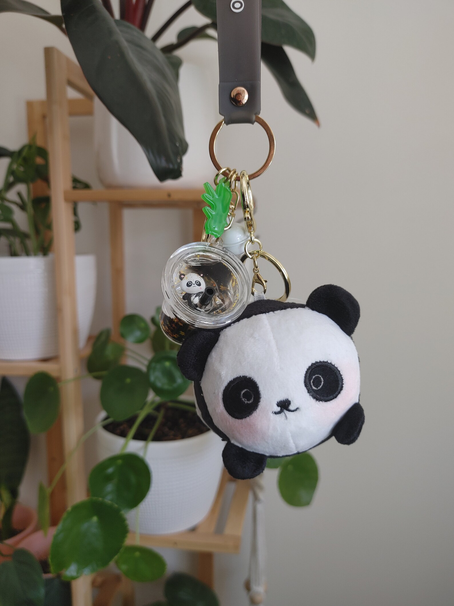 Kawaii Bundle, Cute Panda Liquid Keychainpanda Plushy,gifts for Panda ...