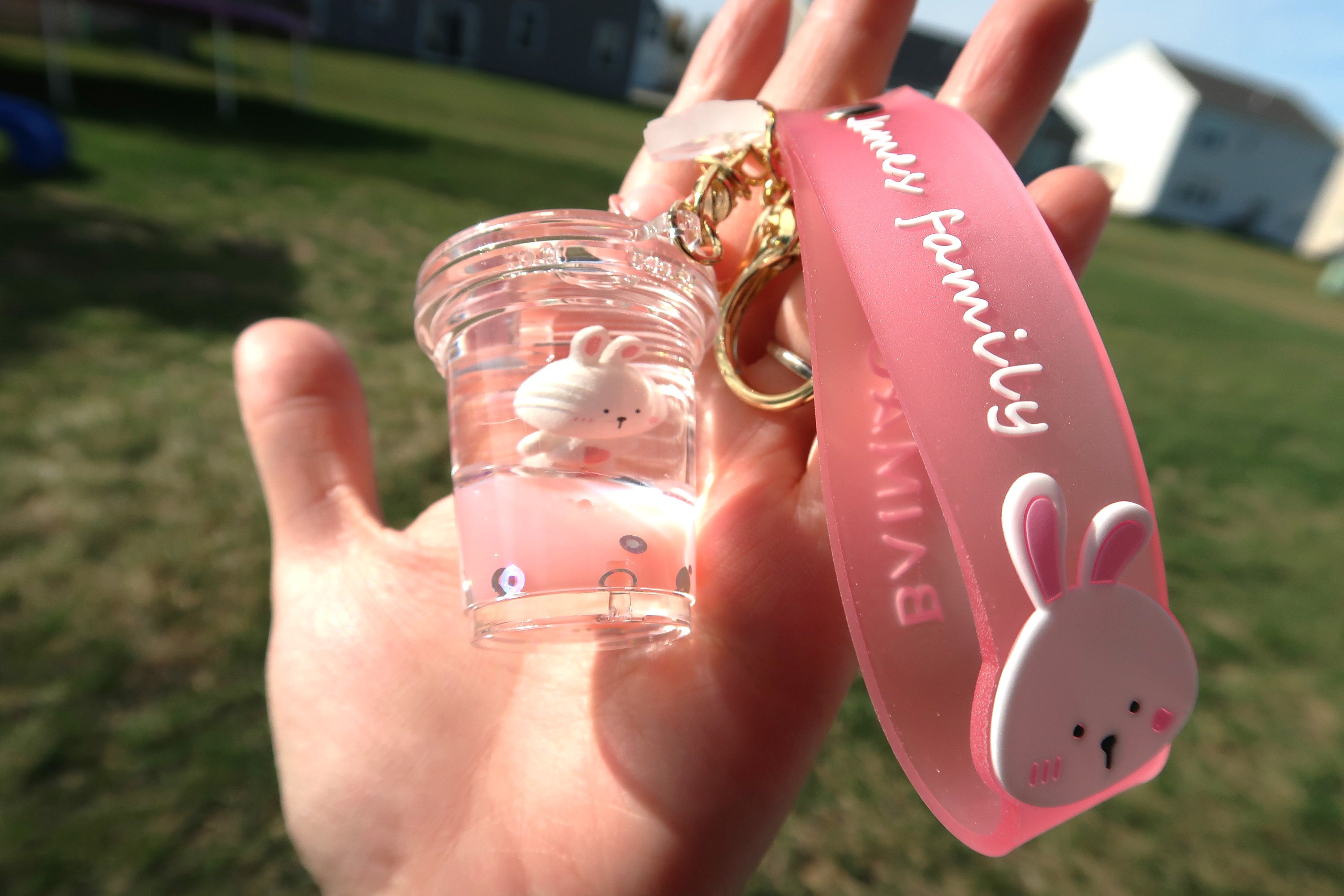 Kawaii Cute Animal Bunny Kitty Tiger Panda Liquid Keychain - Etsy