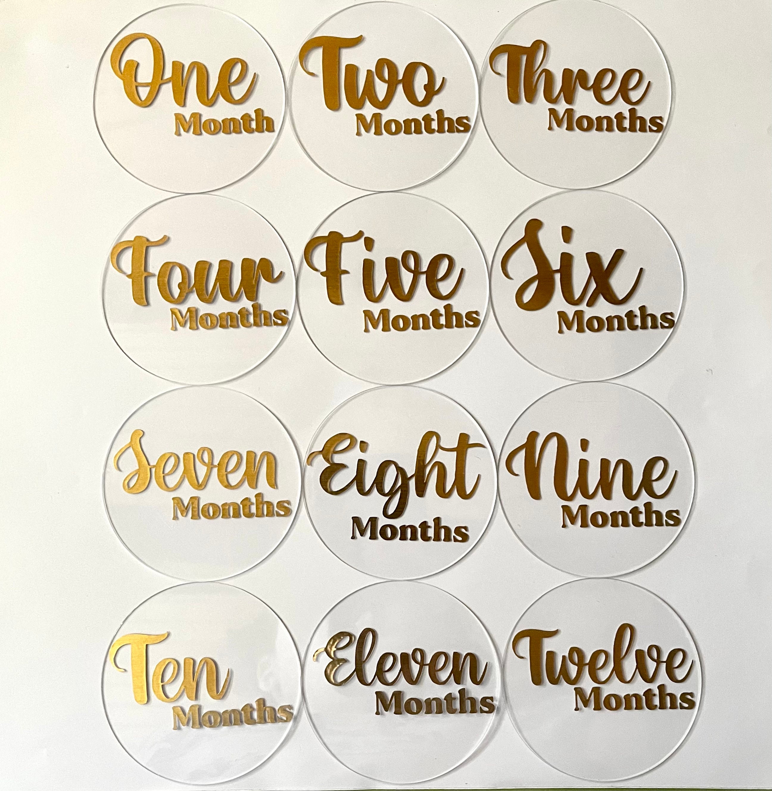 Month Milestone Signs - Etsy