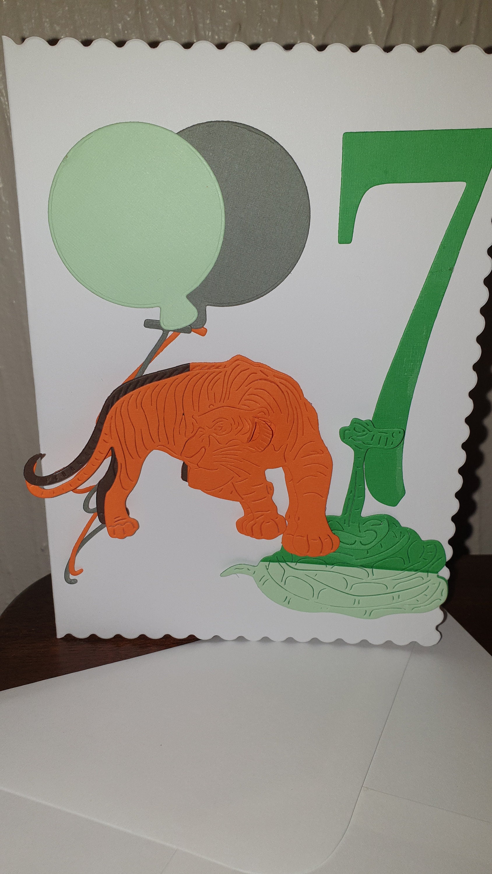 Jungle Book Inspired Theme Age Number Birthday Card. - Etsy