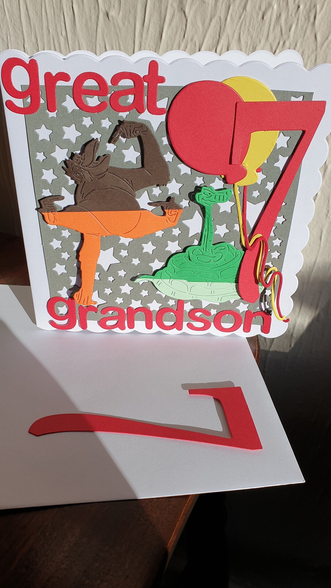 Personalised and Age Number Jungle Book Themed Childs Birthday Card. - Etsy